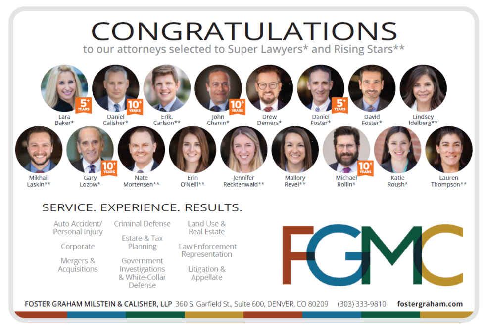 Congratulations to Our 2024 Super Lawyers and rising stars! - Foster Graham Milstein & Calisher